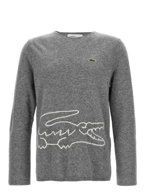 Comme Des Garçons X Lacoste Crewneck Sweater - Gray