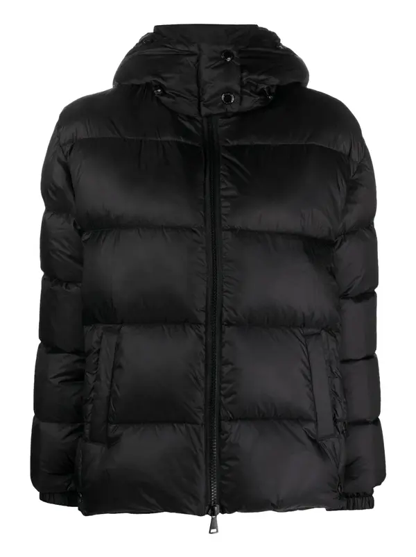 ERMANNO FIRENZE Hooded Puffer Jacket - Black