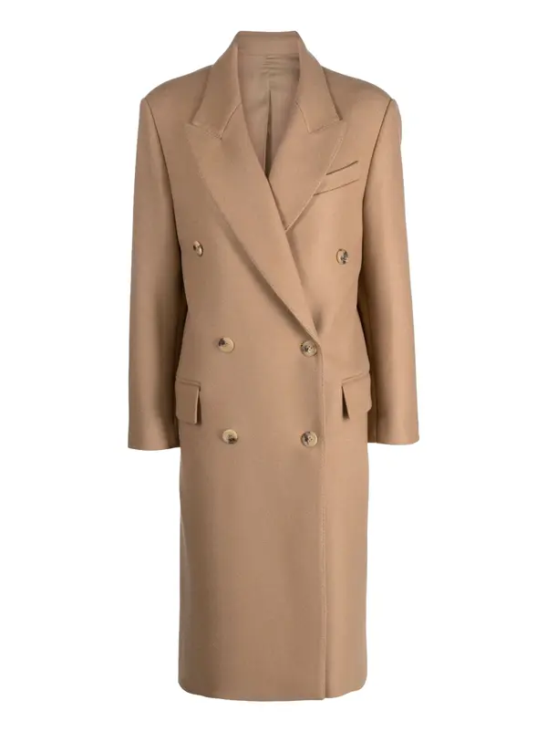 ARMARIUM Long Double-breasted Coat - Neutrals