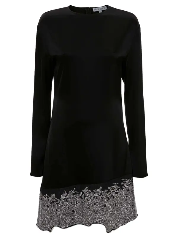 JW Anderson Glitter-detail Minidress - Black