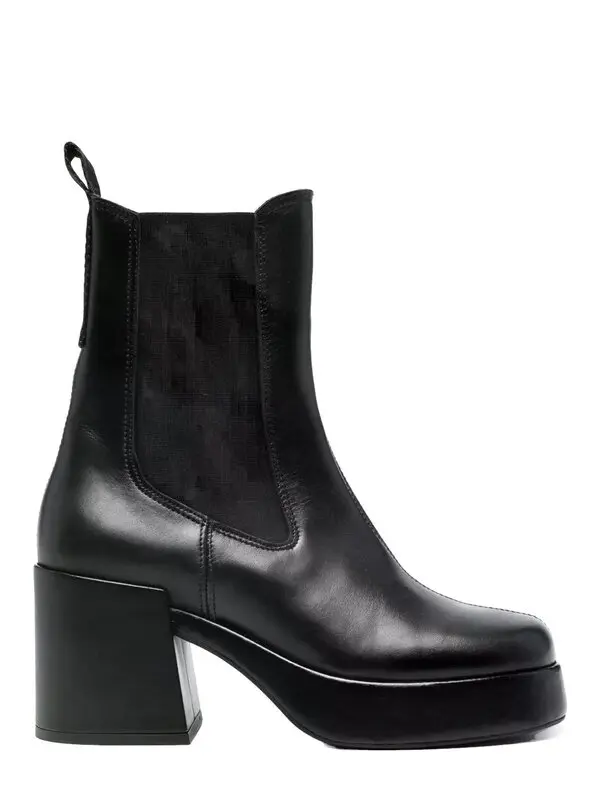 Tommy Hilfiger Chelsea 80mm Leather Boots - Black
