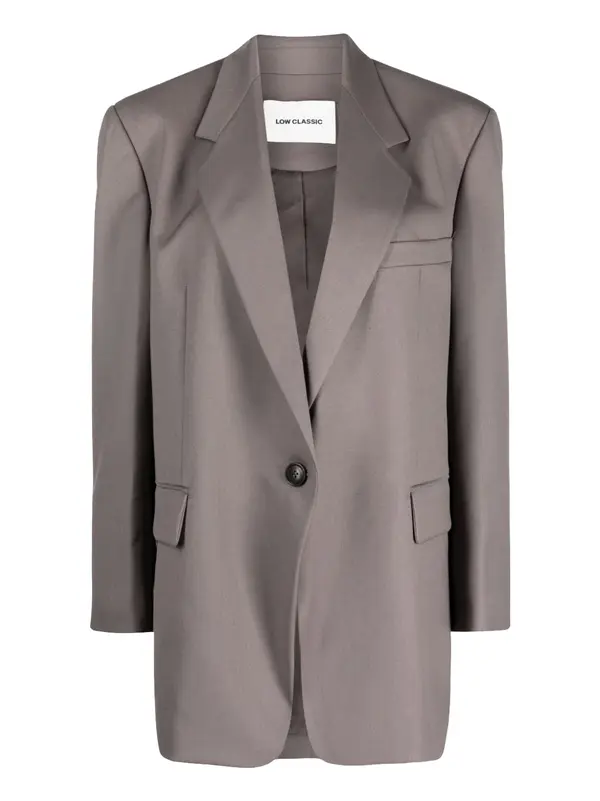 LOW CLASSIC Notched-lapel Jacket - Grey
