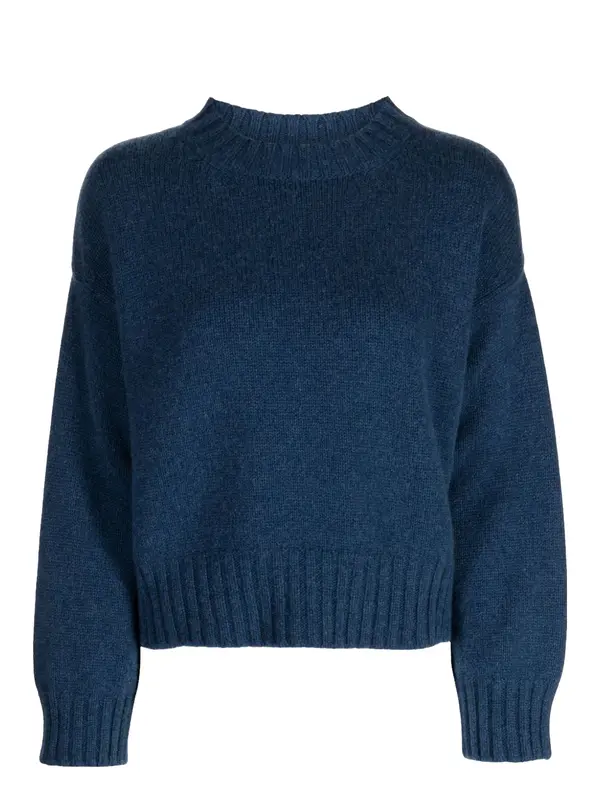 Pringle Of Scotland Cropped Cashmere Jumper - Blue