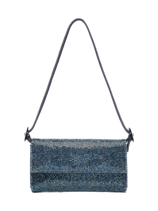 Benedetta Bruzziches Vitty La Mignon Rhinestone-embellished Denim Shoulder Bag - Blue