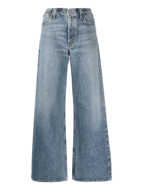 AGOLDE Lex Organic Cotton Wide Leg Jeans - Blue