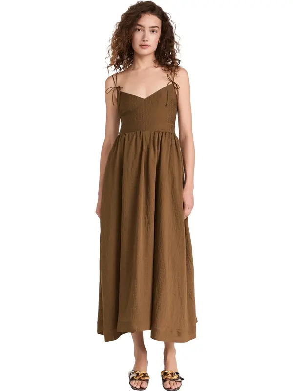 EN SAISON Bree Midi Dress - Olive