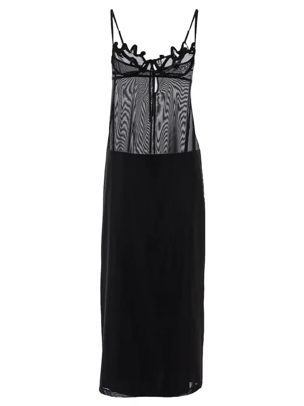 Y/project Wire Brasier Slip Dress - Black