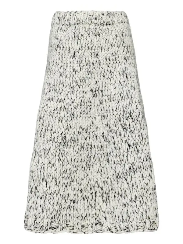 JOSEPH Wool-blend Midi Skirt - Grey