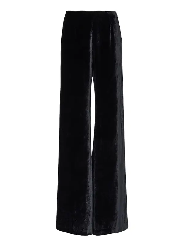 Galvan Pat Velvet Leggings - Black