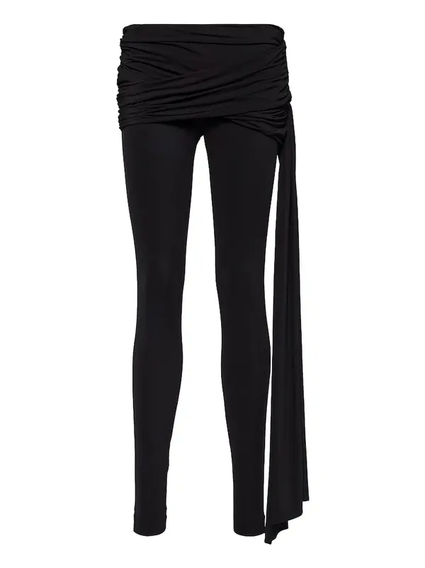 Magda Butrym Low-rise Jersey Leggings - Black
