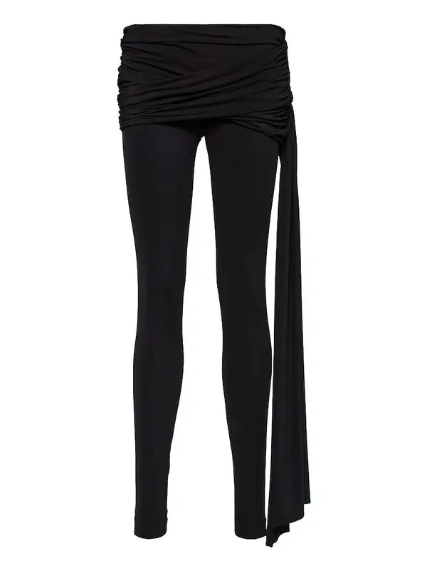 Magda Butrym Low-rise Jersey Leggings - Black