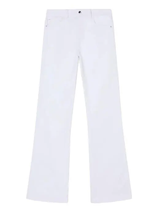 Emporio Armani J47 Mid-rise Flared-hem Jeans - White