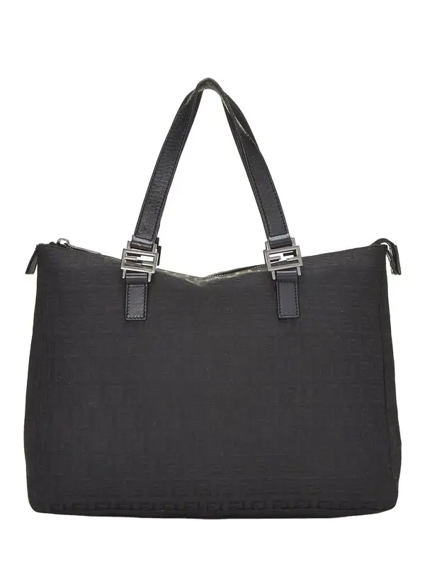 Fendi Zucchino Tote - Black