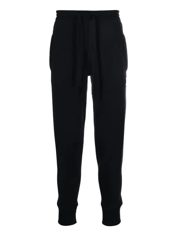 Dolce & Gabbana Logo-plaque Knitted Track Pants - Blue