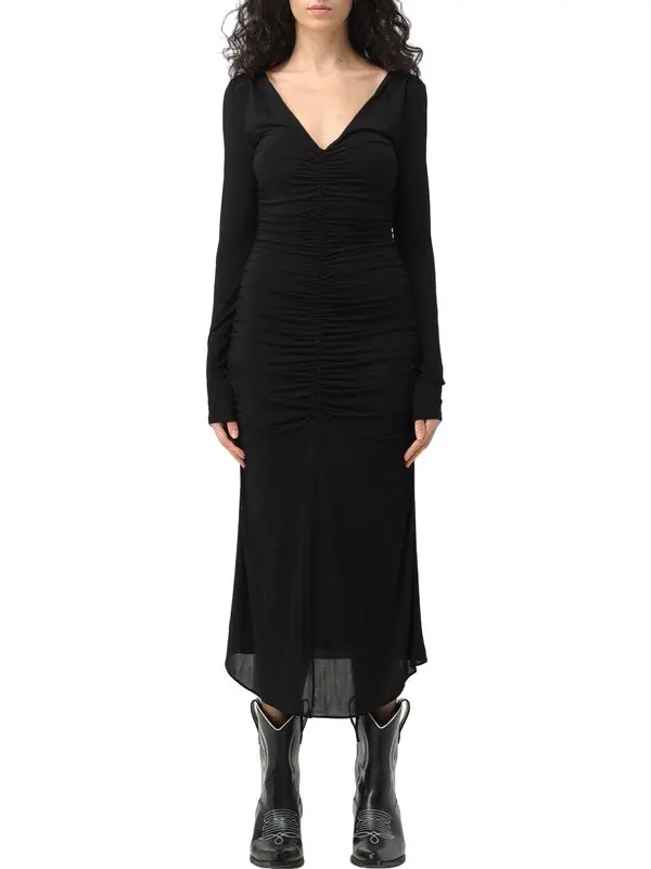 Isabel Marant Stretch Viscose Midi Dress - Black