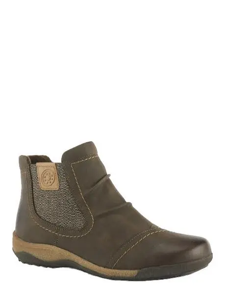 SPRING STEP SHOES Atella Water-resistant Bootie - Dark Brown
