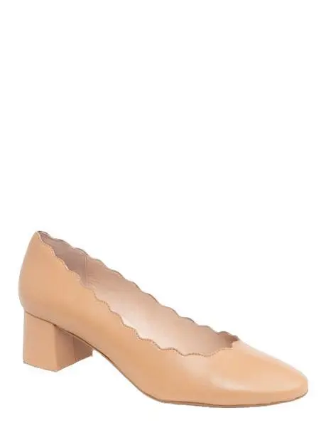 PATRICIA GREEN Palm Beach Pump - Nude Leather