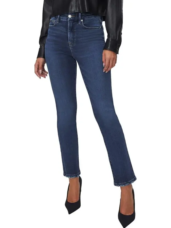 Good American Good Legs Straight Leg Jeans - Indigo511