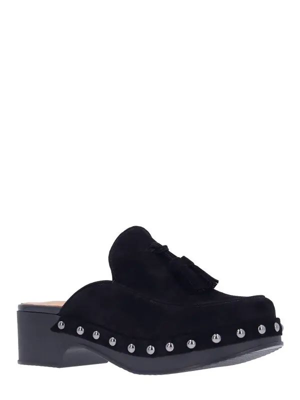 L'AMOUR DES PIEDS Gracen Studded Clogs - Black