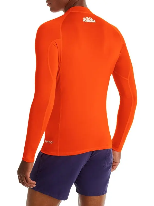 Sundek Regular Fit 50+ Upf Long Sleeve Rash Guard - Flash Orange