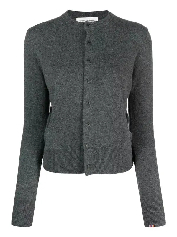 extreme cashmere - N°300 Little 2 Crew-Neck Cashmere Cardigan