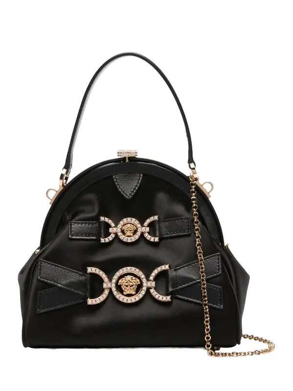 Versace Medusa '95 Silk-satin Tote Bag - Black