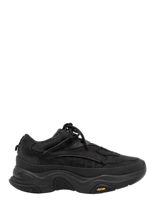 C2H4 Quark Alpha Panelled Sneakers - Black
