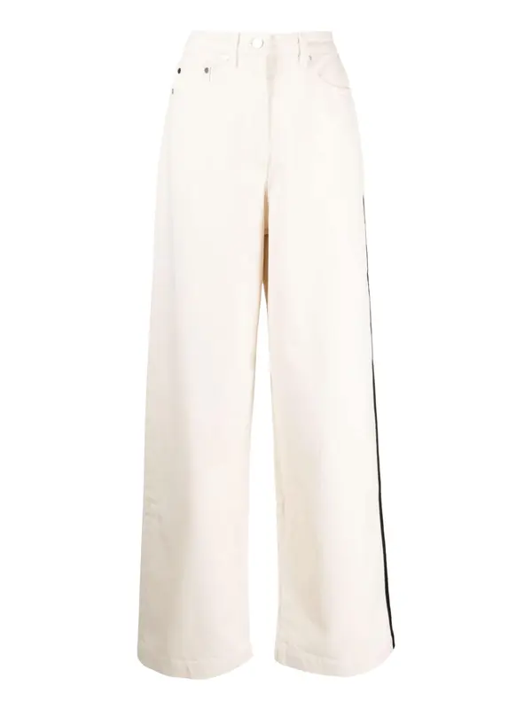PETER DO High-rise Wide-leg Jeans - Neutrals