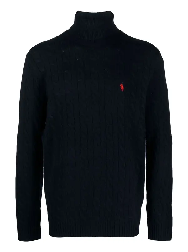 Polo Ralph Lauren Cable-knit Wool-blend Jumper - Blue