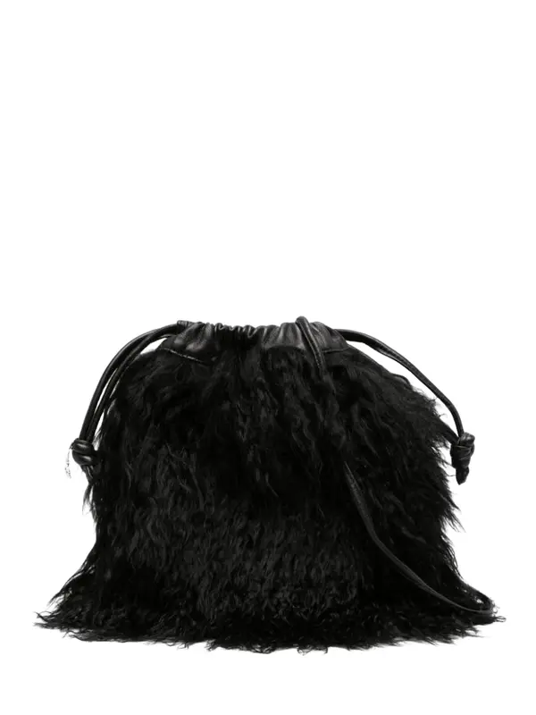 Zadig&Voltaire Rock To Go Frenzy Shearling Bucket Bag - Black