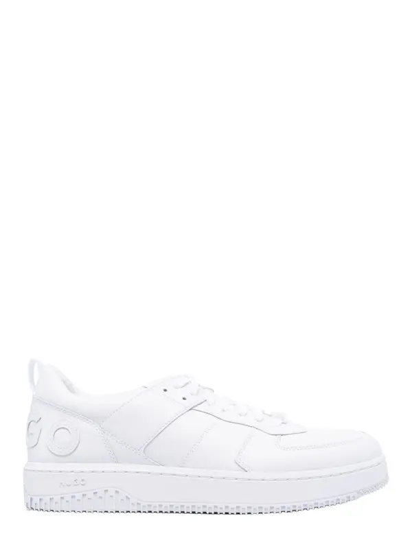 Hugo Logo-embossed Lace-up Sneakers - White