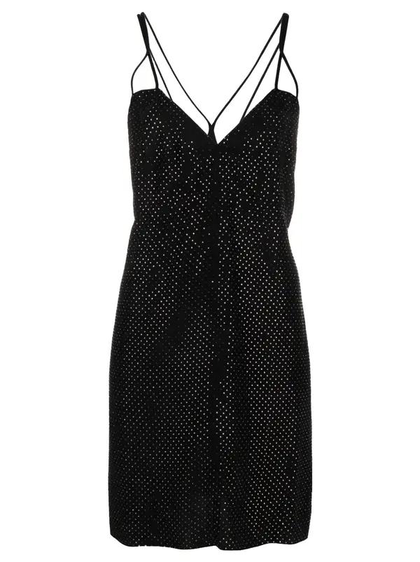 Zadig&Voltaire Rohana Rhinestone Minidress - Black