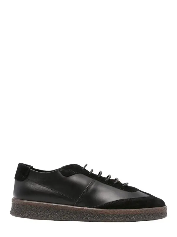 BOTTERO Logo-embossed Leather Derby Shoes - Black