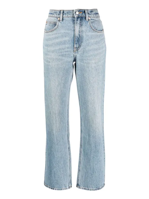 Alexander Wang Mid-rise Straight-leg Jeans - Blue