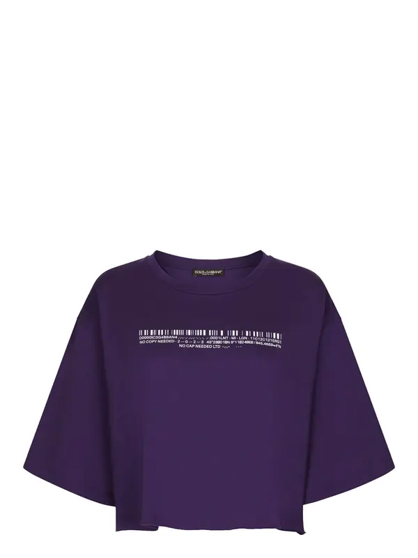 Dolce & Gabbana Text-print T-shirt - Purple