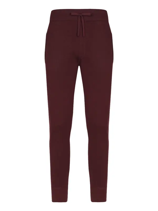 Dolce & Gabbana Virgin Wool-silk Tapered Trousers - Red