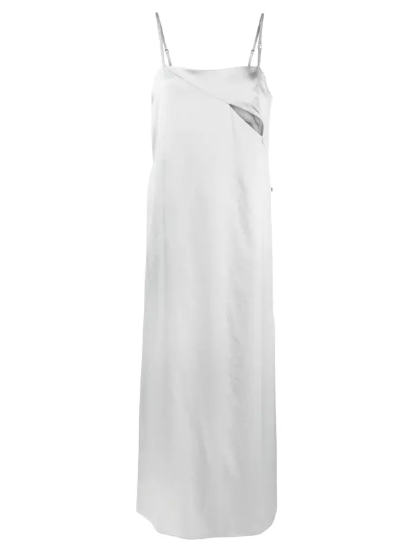 LOW CLASSIC Cut-out Sleeveless Midi Dress - Silver