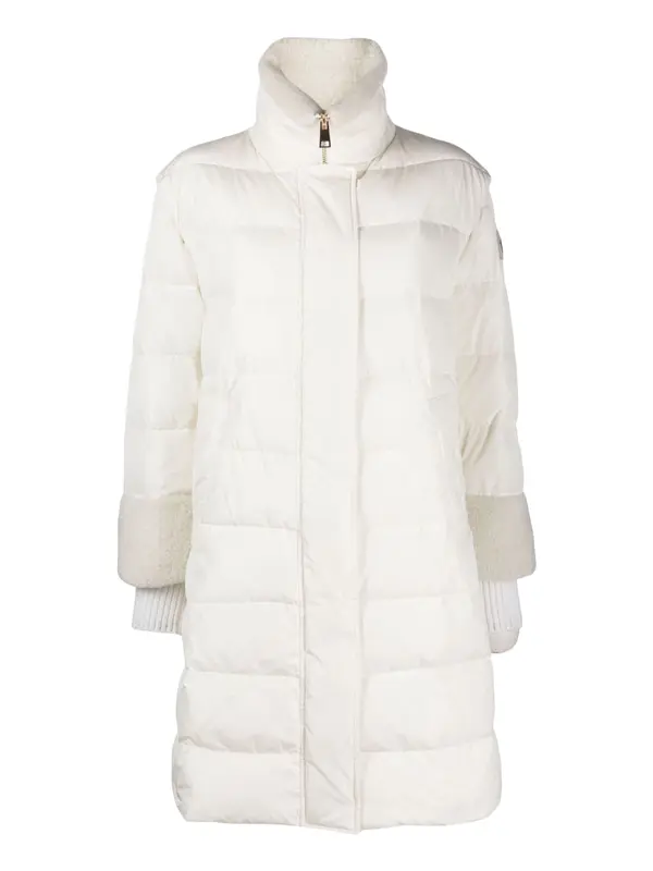 Lorena Antoniazzi High-neck Parka Coat - White