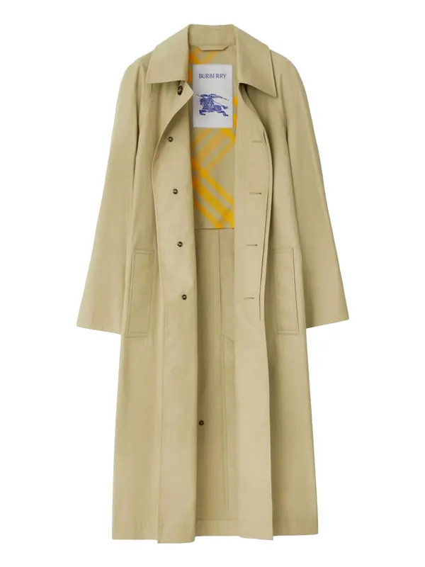Burberry Cotton Trench Coat - Neutrals