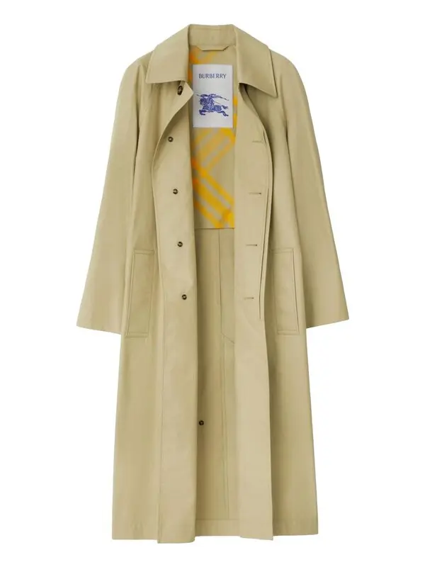 Burberry Cotton Trench Coat - Neutrals