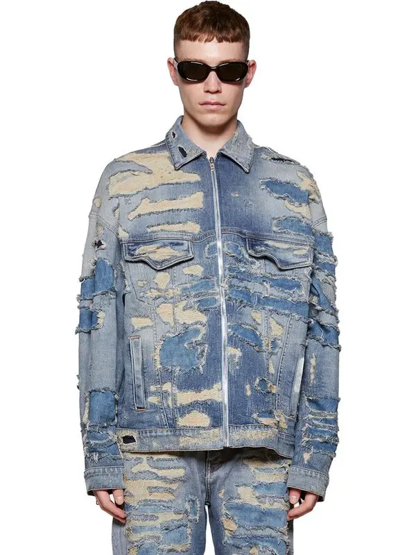 Givenchy Oversized Denim Jacket - Light Blue