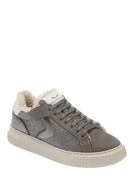 VOILE BLANCHE Lipari Shearling-lined Sneakers - Anthracite Black