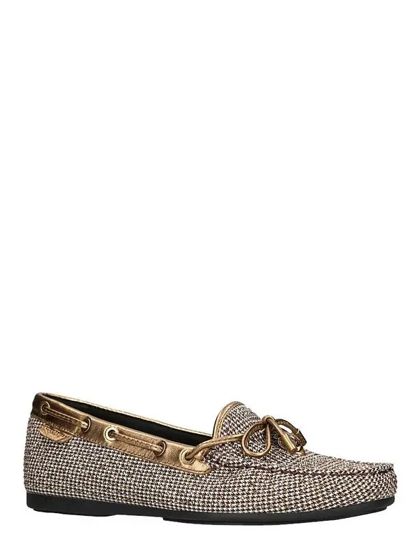 Kurt Geiger Eagle Moccasin Boat Loafers - Dark Beige