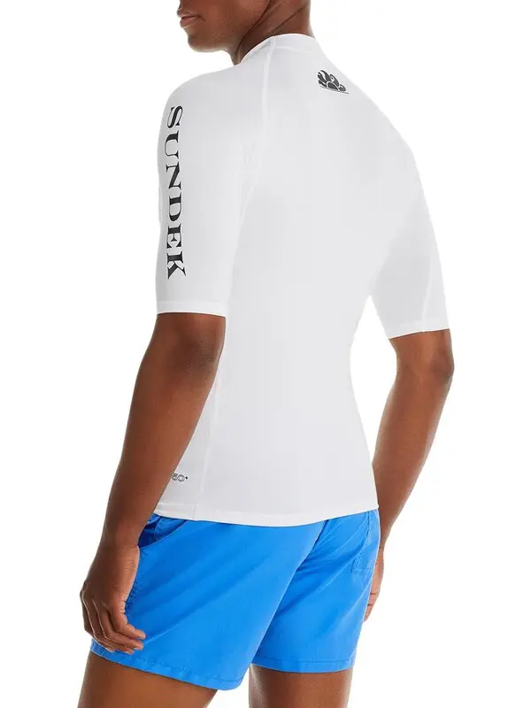Sundek Regular Fit 50+ Upf Rash Guard - White