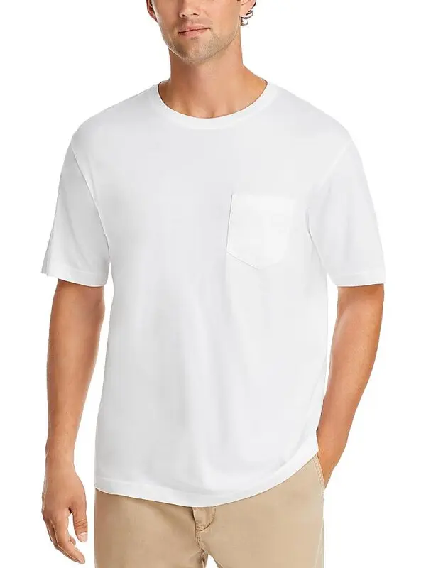 Peter Millar Crown Cotton Lava Wash Pocket Tee - White