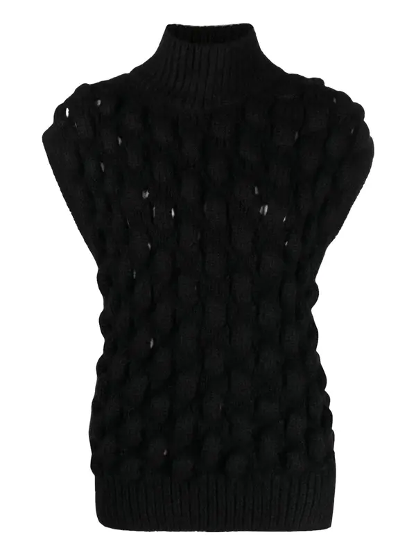Simone Rocha Sleeveless Jumper - Black
