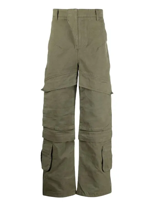 ENTIRE STUDIOS Hard Wide-leg Cargo Trousers - Green