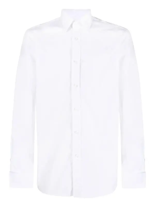 Ralph Lauren Purple Label Pointed-collar Long-sleeve Shirt - White