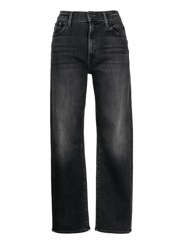 MOTHER The Ditcher Straight-leg Jeans - Black