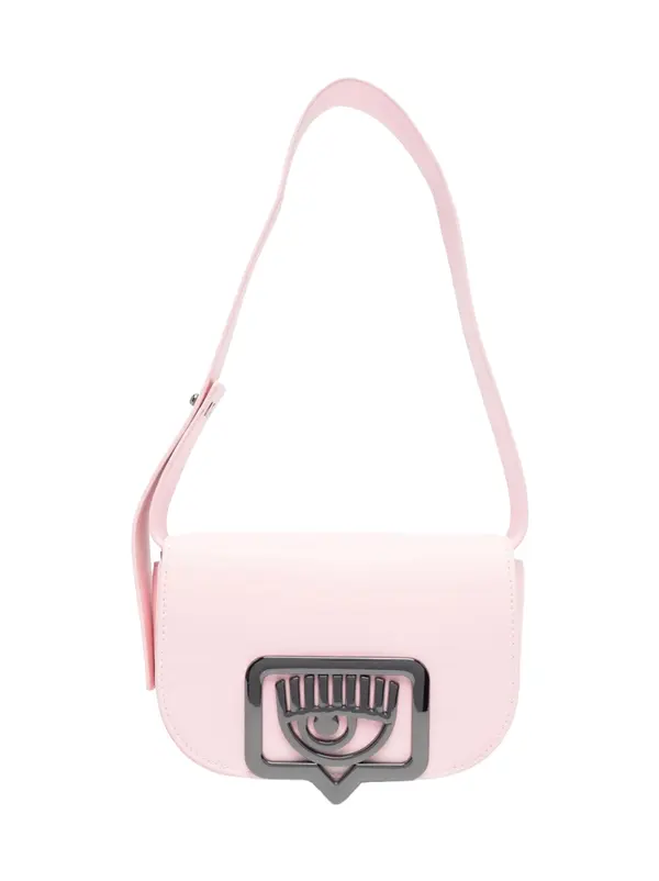 CHIARA FERRAGNI Eyelike Plaque Shoulder Bag - Pink